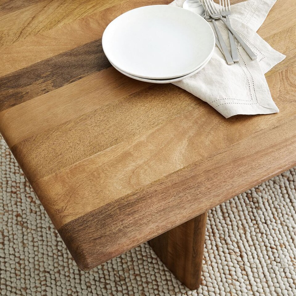 Anton Solid Wood Dining Table (183 cm - 218 cm) - West Elm Australia